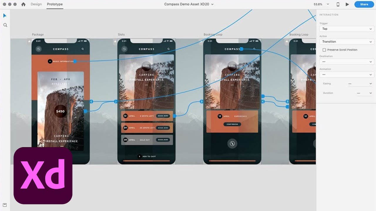 Properties Inspector in Prototype Mode – Adobe XD June Release 2019 ...