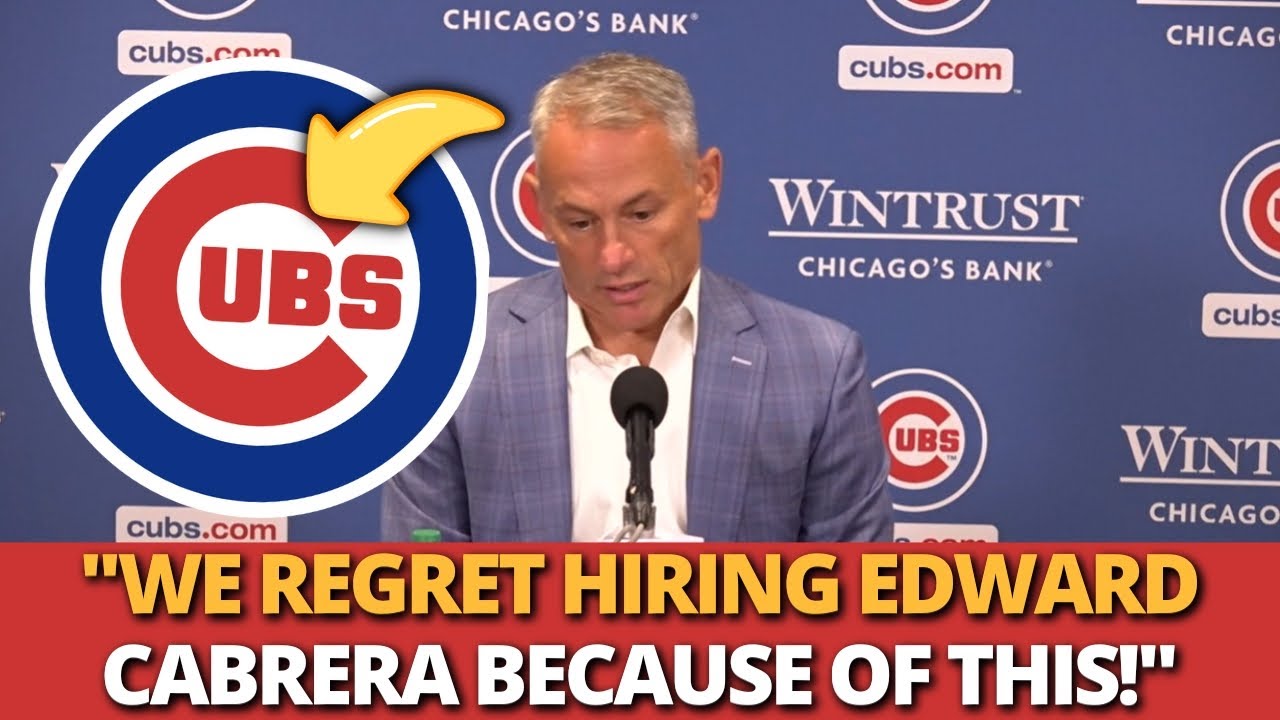 CUBS IN CHAOS AFTER EDWARD CABRERA'S SERIOUS PROBLEM IS EXPOSED! CUBS ...