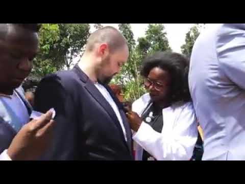 White and African wedding