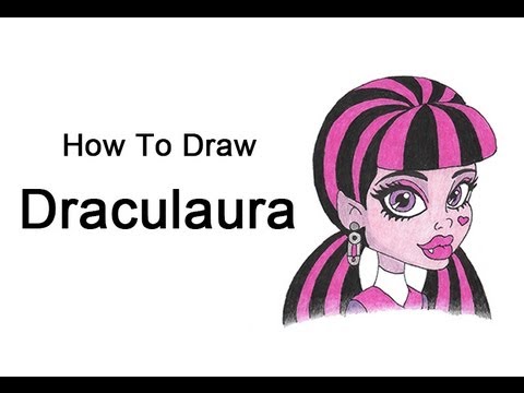 How to Draw Draculaura (Monster High) - YouTube