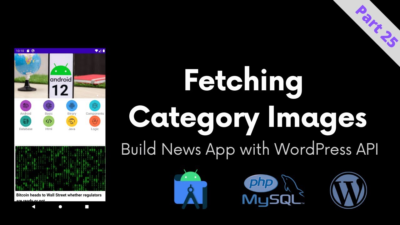 [Part 25] Fetching Category Images - Build News App with WordPress API ...