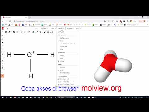 Cara Menggambar Bentuk Molekul Menggunakan Molview - YouTube