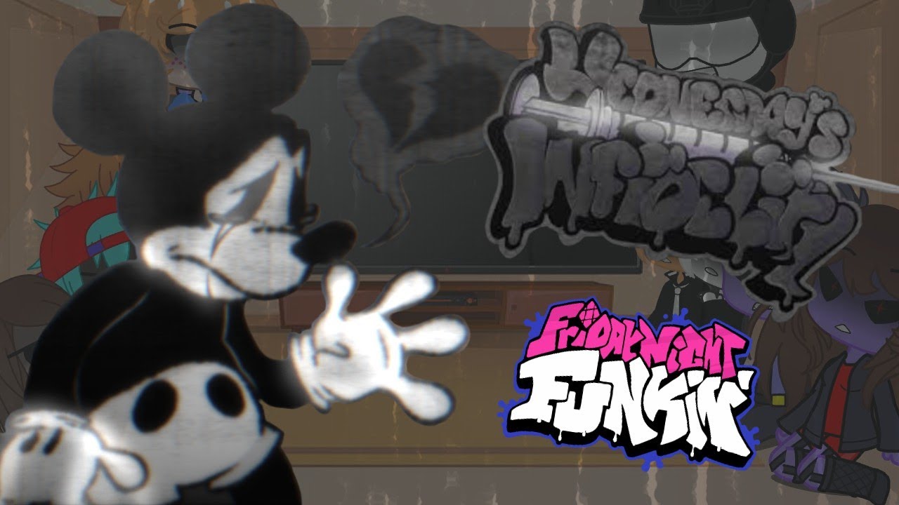 Friday night funkin' reacts to VS Mickey Mouse - Wednesday's Infidelity ...