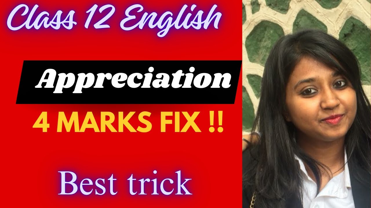 |Appreciation of poem |Class 12 English | One shot | Simple Explanation ...