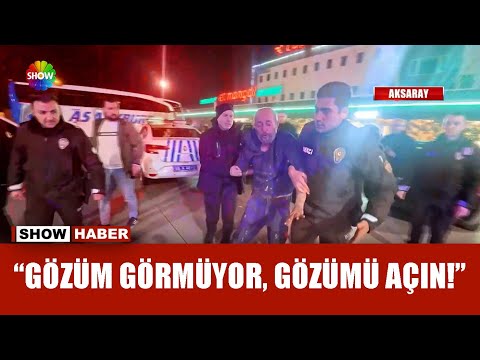Aksaray'da sarhoş mesaisi!