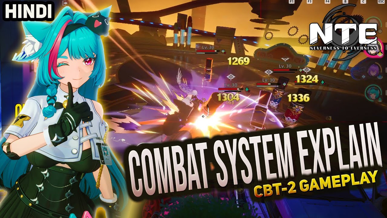 [HINDI] New Gacha Game NTE Combat System Guide in Hindi | Beta Test ...