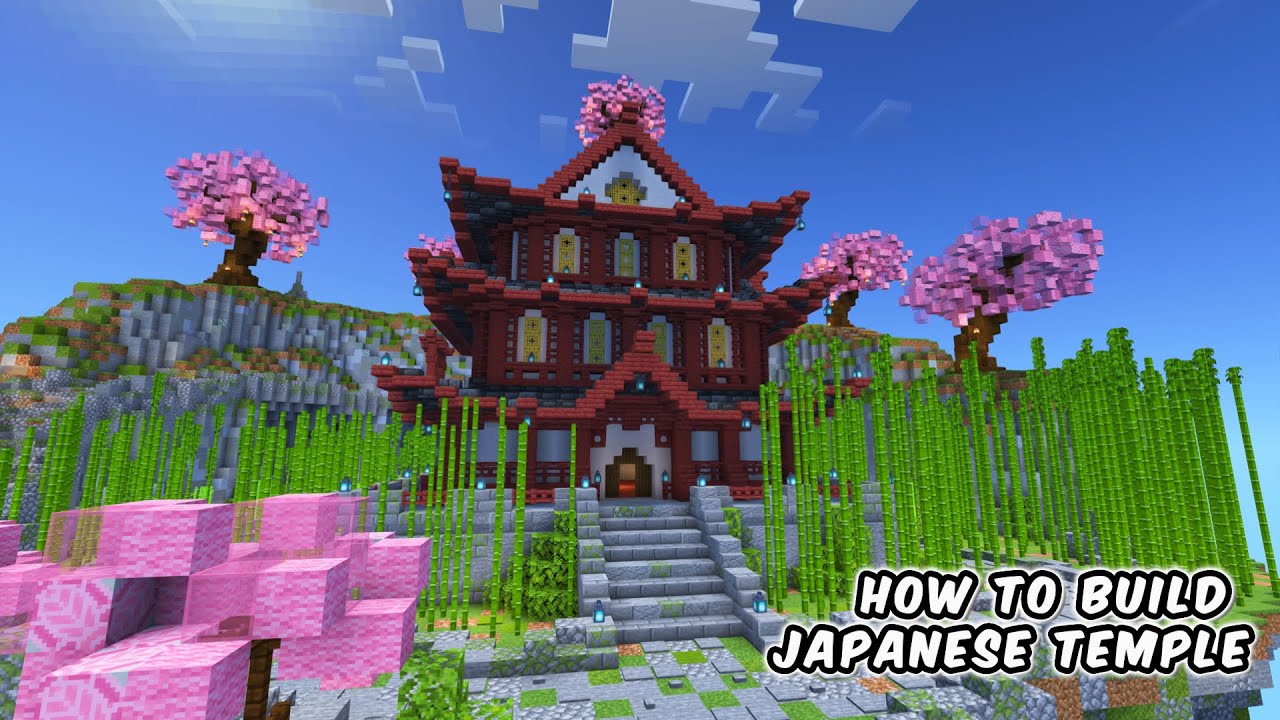 Minecraft: How To Build A Mangrove Japanese Temple Tutorial - YouTube