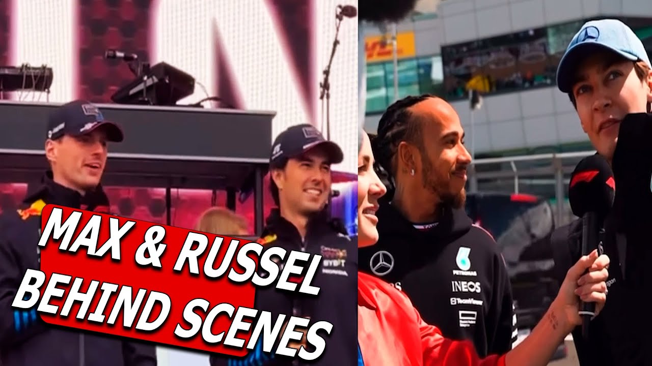 All F1 Drivers chilling together in the Driver's Parade Behind the ...