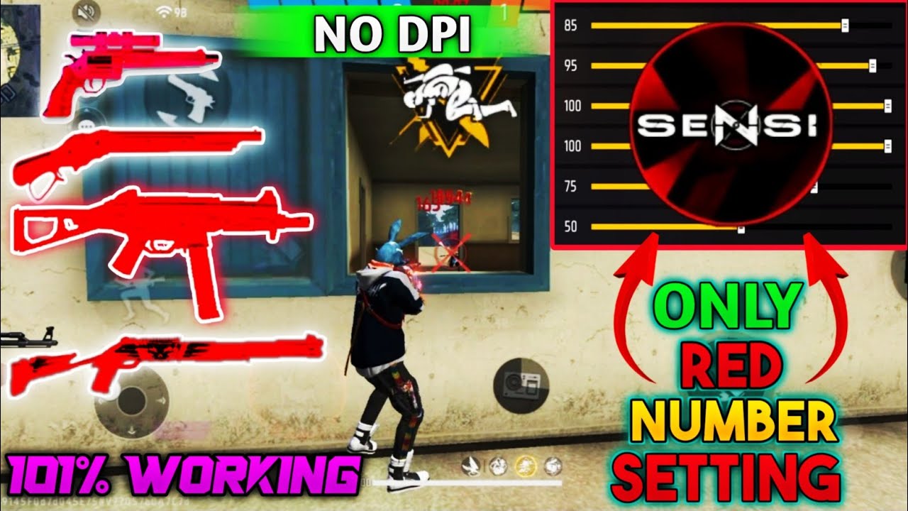 free fire headshot setting 2023🔥| best sensitivity settings |new ...