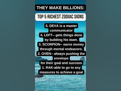 TOP 5 RICHEST ZODIAC SIGNS - YouTube