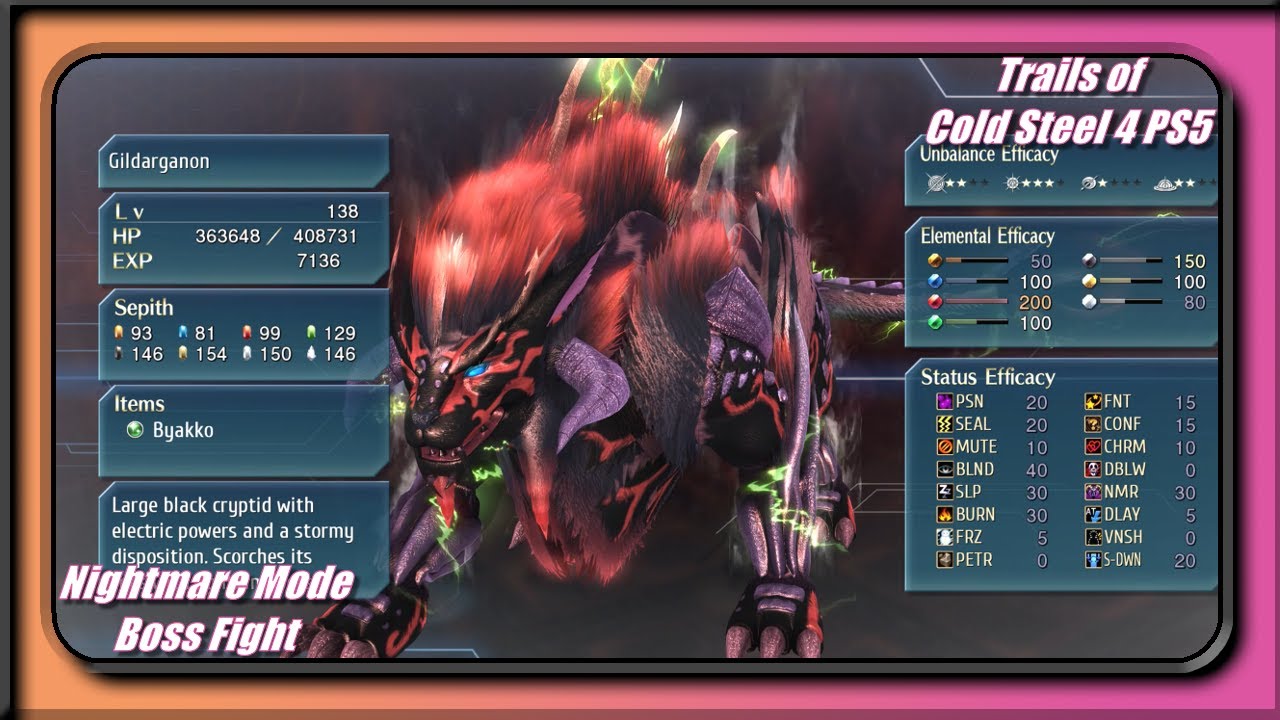 Trails of Cold Steel 4 PS5 | Nightmare Mode Trial Chest Boss ...