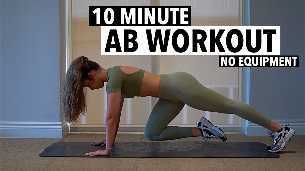 10 Min Ab Workout Pilates No Equipment No Repeats Youtube