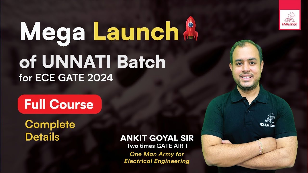 Mega Launch of Unnati Batch for ECE GATE 2024 | RIB/Crash Course ...