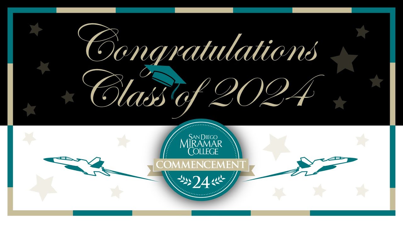 San Diego Miramar College Commencement 2024 - YouTube