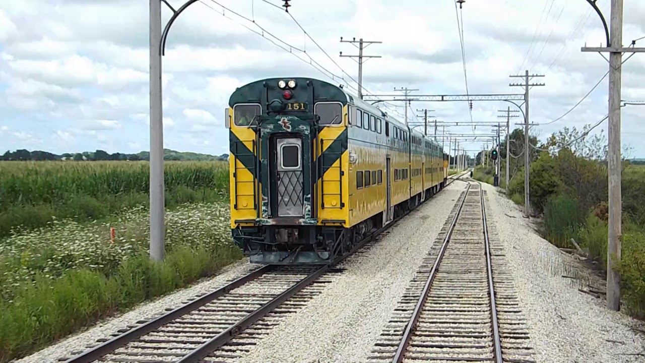 CNW Commuter Train Passing on IRM 8/12/17 - YouTube