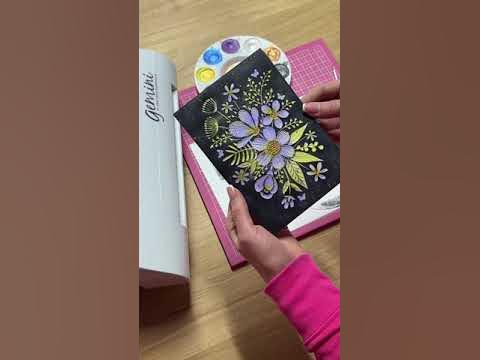 Embossing Folder and Ink Technique - YouTube