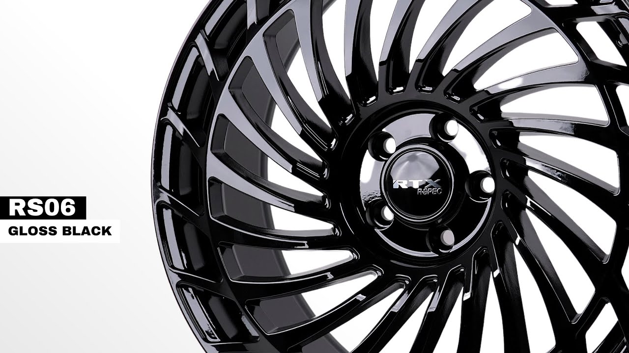 RS06 Gloss Black | RTX Wheels - YouTube