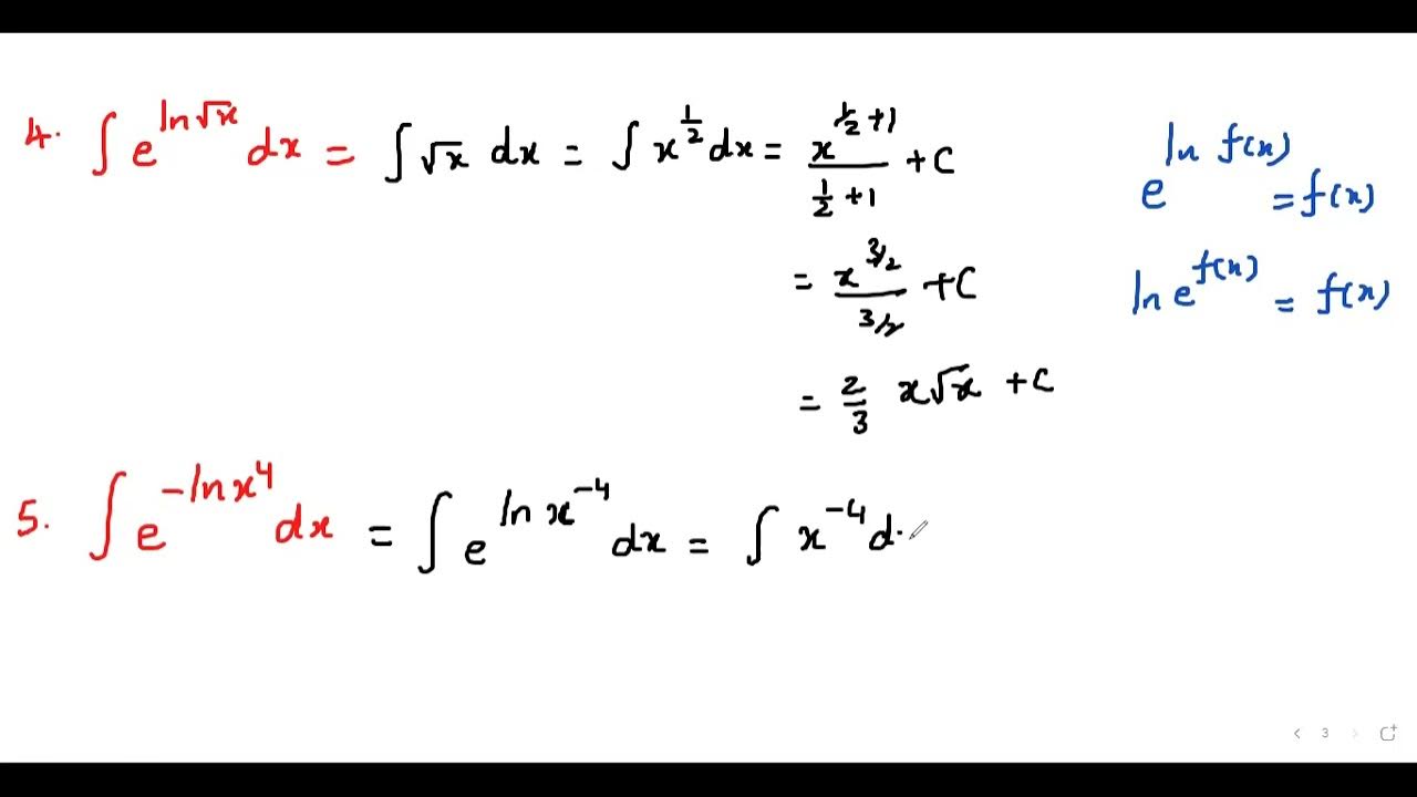 Indefinite integration day 1 problems - YouTube