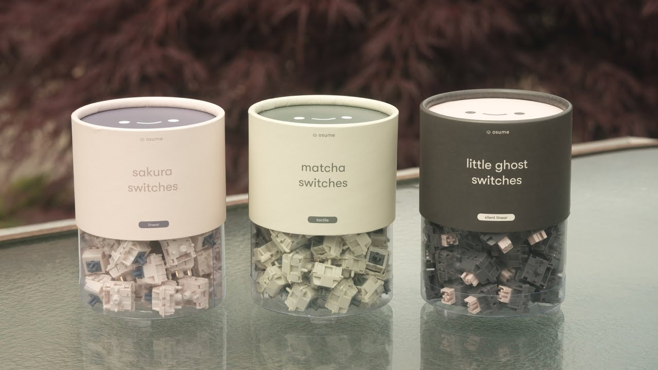 Osume Switches (Matcha, Sakura, Little Ghost) - Review + Sound Tests ...