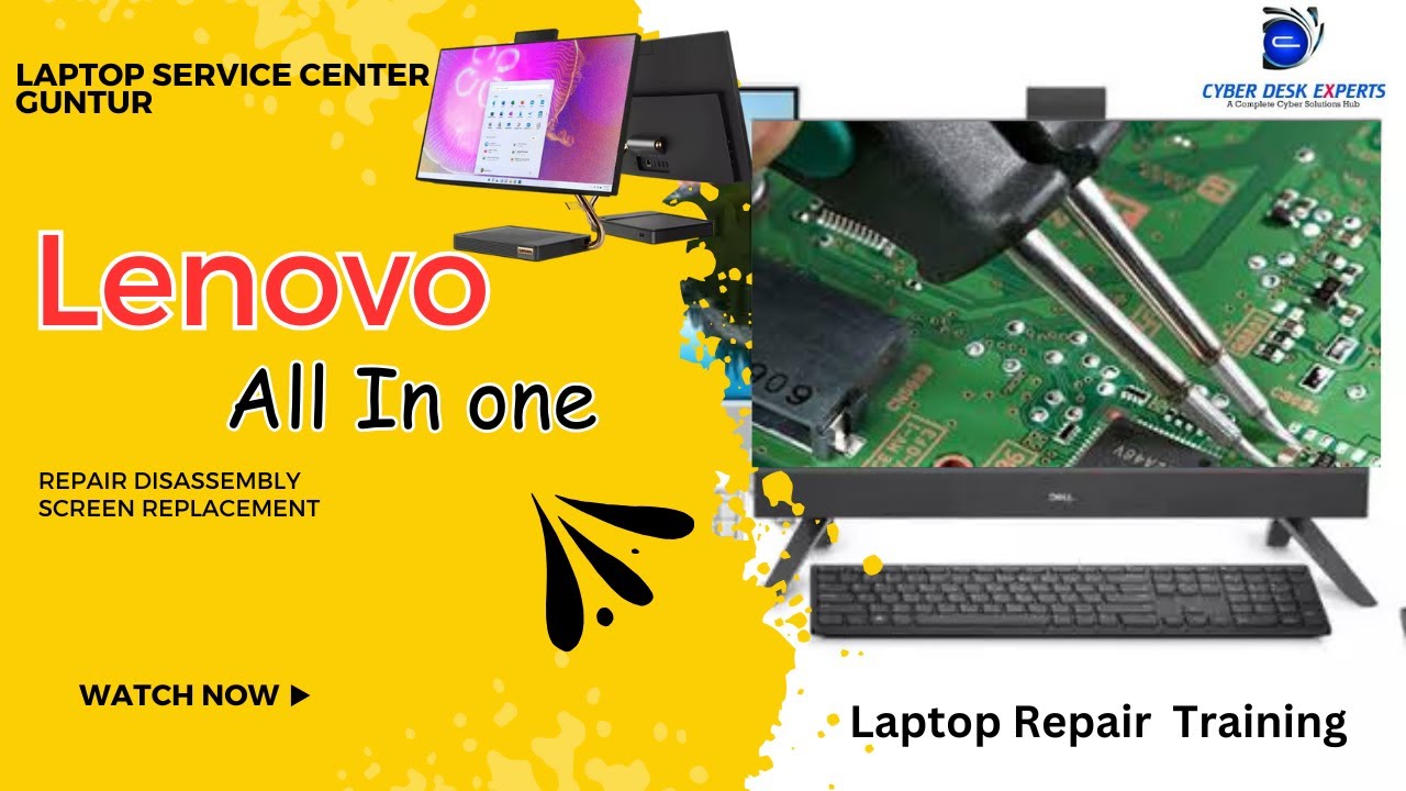 Lenovo All In One PC Disassembly Screen Replace | laptop service Center ...