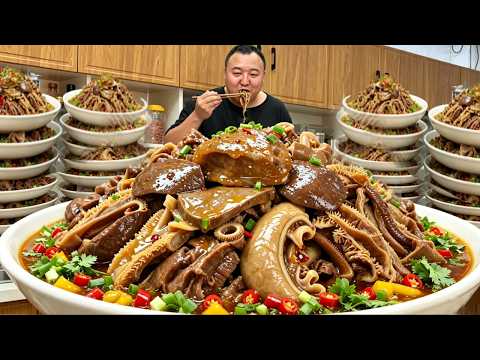 🔥【内蒙羊杂碎】老丈人送来羊下水，阿强做内蒙羊杂碎，鲜辣软烂盖米饭吃真过瘾！【cram阿强】