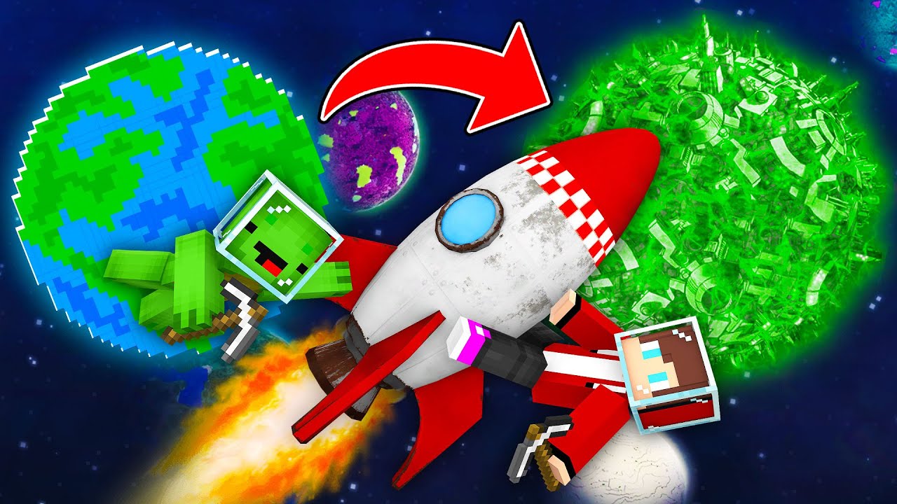 Mikey and JJ Are Travelling To The FURTHEST PLANET in Minecraft (Maizen ...