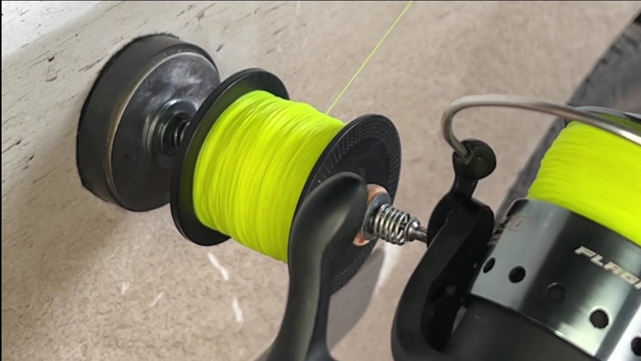 Ingenious method. for winding fishing line - YouTube