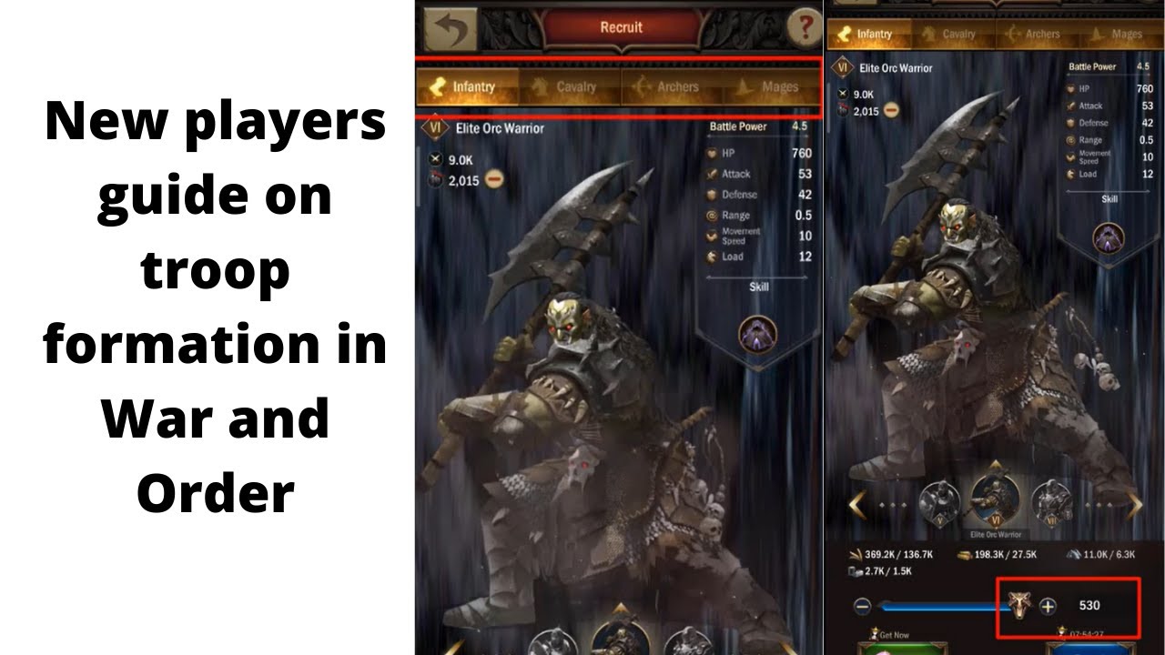 New players guide on troop formation in War and Order - YouTube