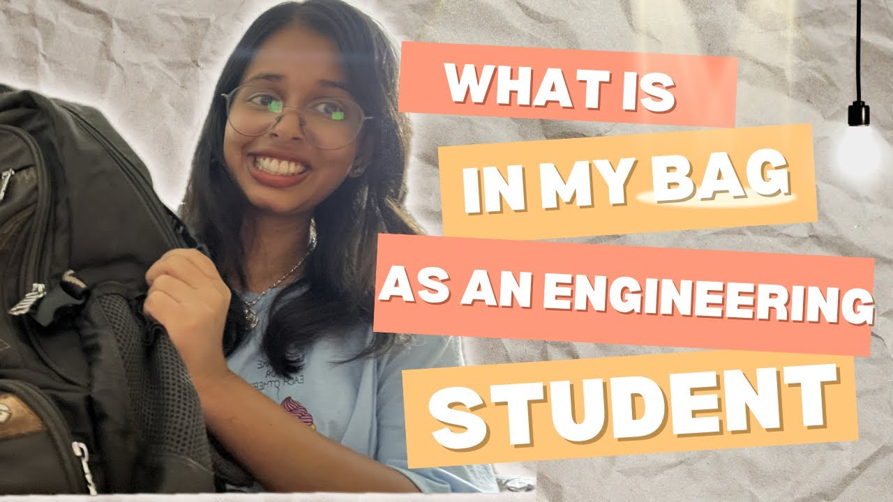 What is in my bag as a college student 🎀🔥|Engineering student - YouTube