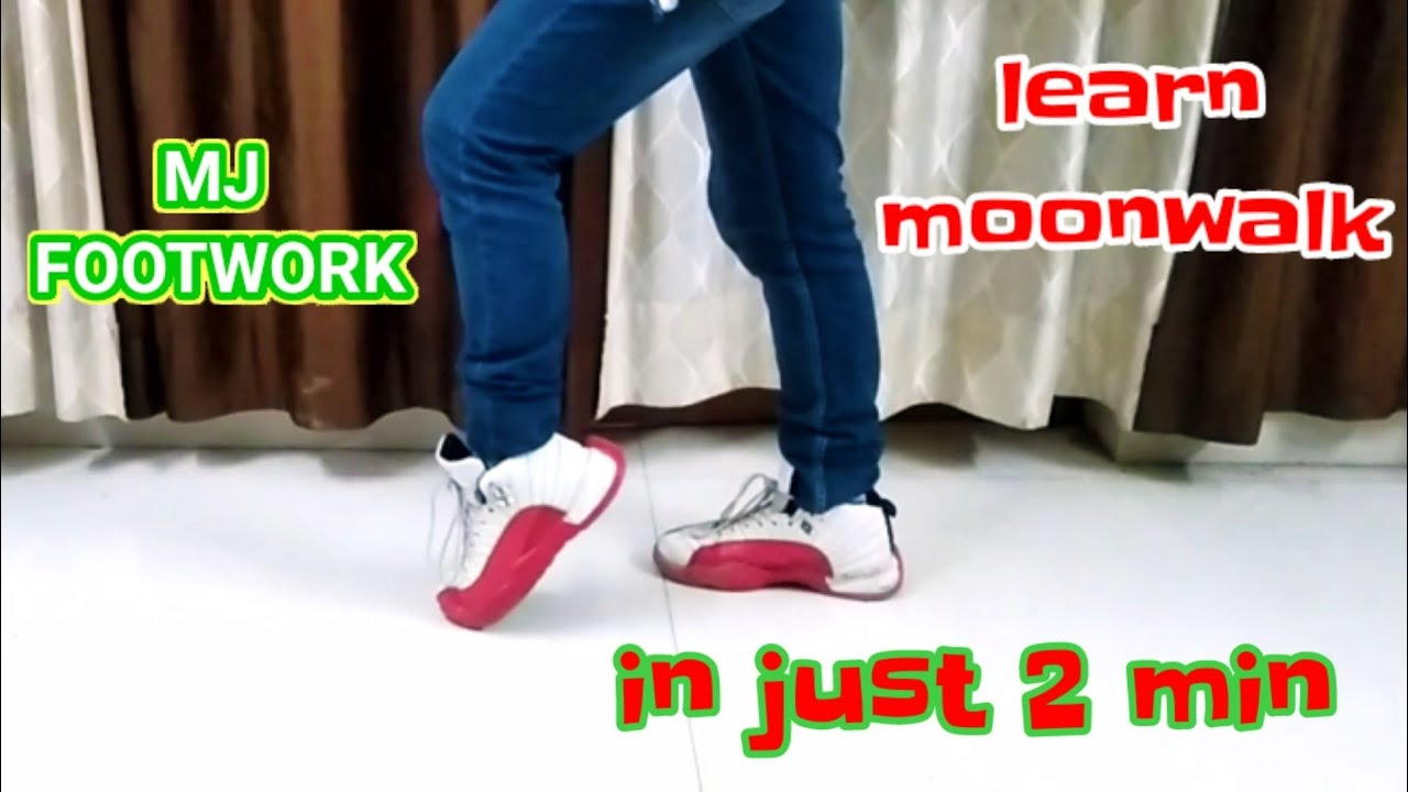 learn MOONWALK in just 2MIN, MJ FOOTWORK - YouTube