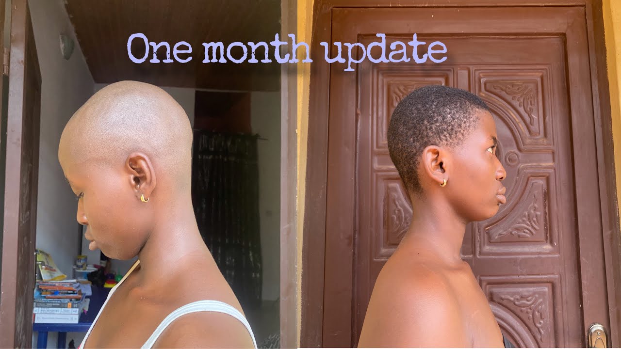ONE MONTH POST BIG CHOP - YouTube