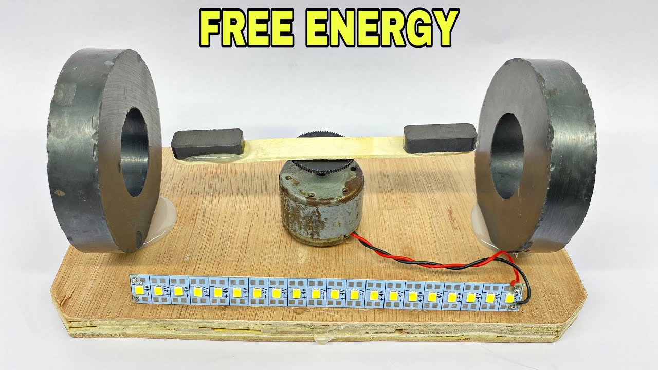 Free energy generator with dc motor and two magnet || magnetic motor dynamo || any simple idea ...