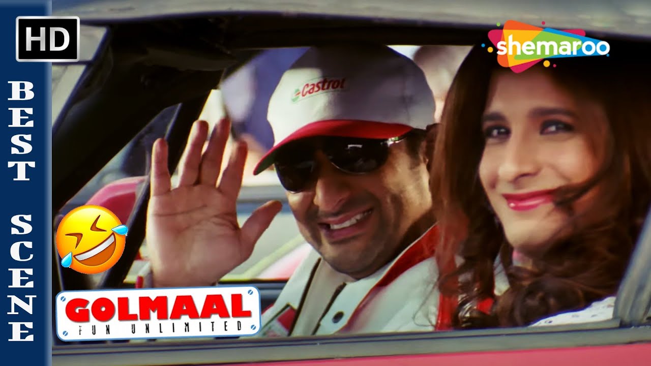 Golmaal Comedy Car Scene | Arshad Warsi Sharman Joshi Comedy | Golmaal Movie Comedy | Ajay Devgn ...