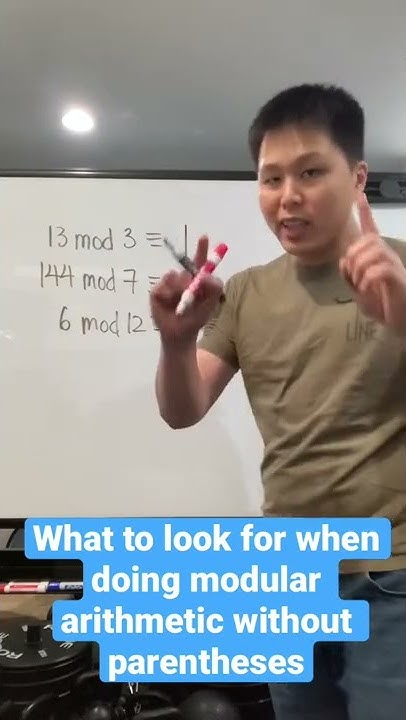How to solve modular arithmetic problems without parentheses #shorts # ...