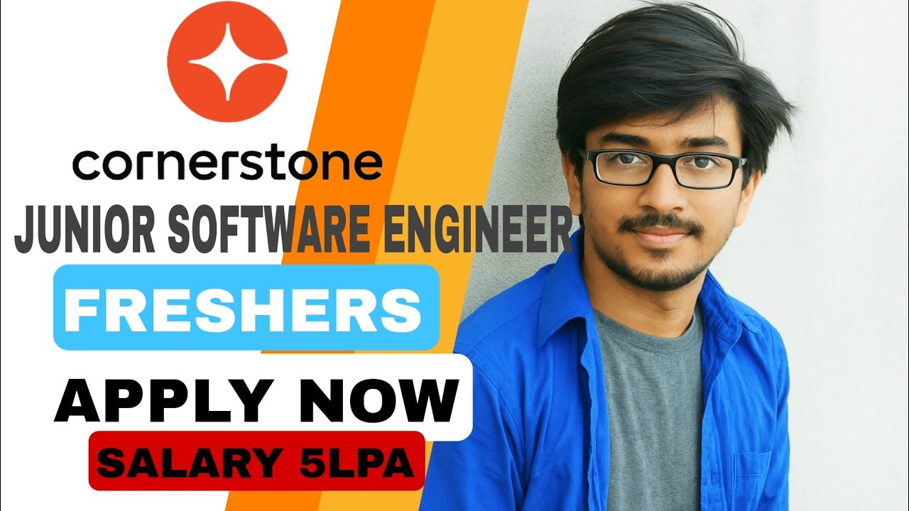 Junior Software Engineer | Fresher | 5LPA | Cornerstone | #freshersjobs #job #jobsearch #itjobs ...