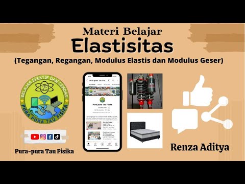 Elastisitas Zat Padat Kelas 11 | Tegangan, Regangan, Modulus Elastis ...