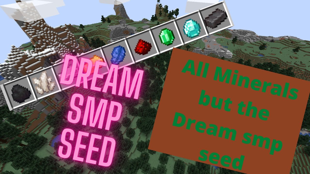 Minecraft all Minerals but the Dream Smp seed - YouTube