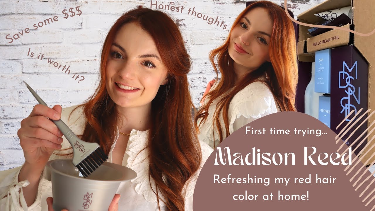 Refreshing My Red Hair Color at Home // Trying Madison Reed, Genova Red ...