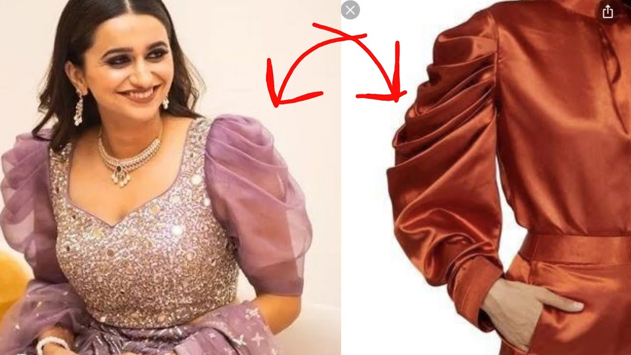 DIY Draped Cowl Sleeve tutorial CUTTING & STITCHING. DETAILED. | NDIFON ...