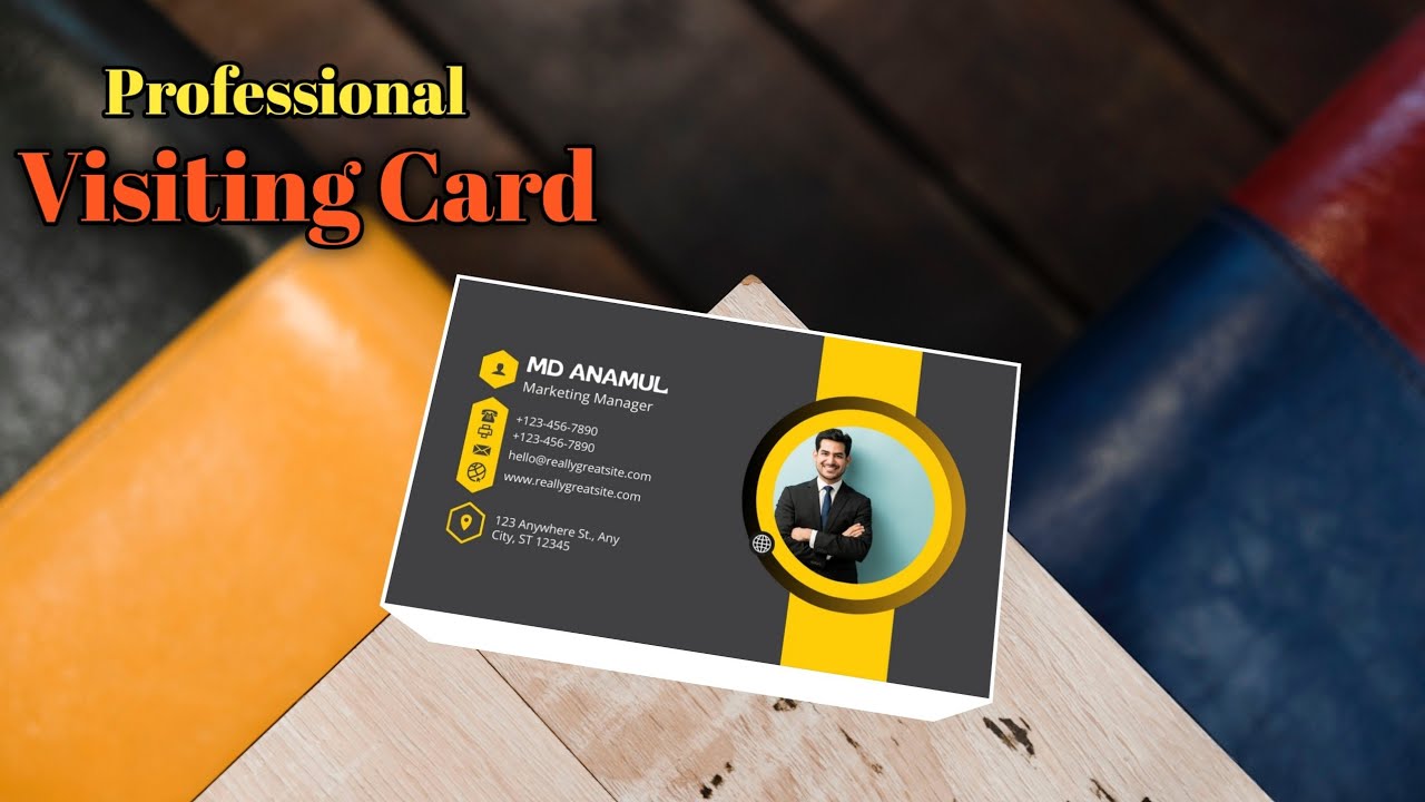 How to create a professional visiting card design in canva | Bes ...