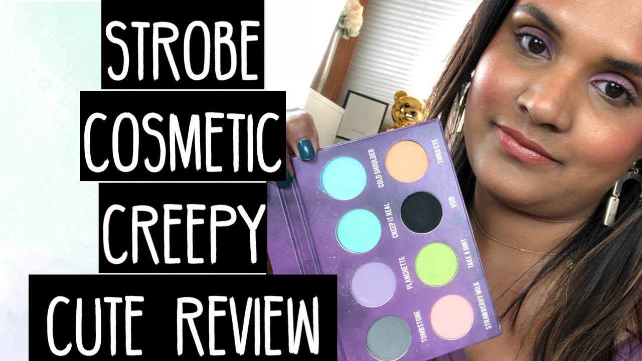 STROBE COSMETICS CREEPY CUTE PALETTE REIVEW | Karen Harris Makeup - YouTube