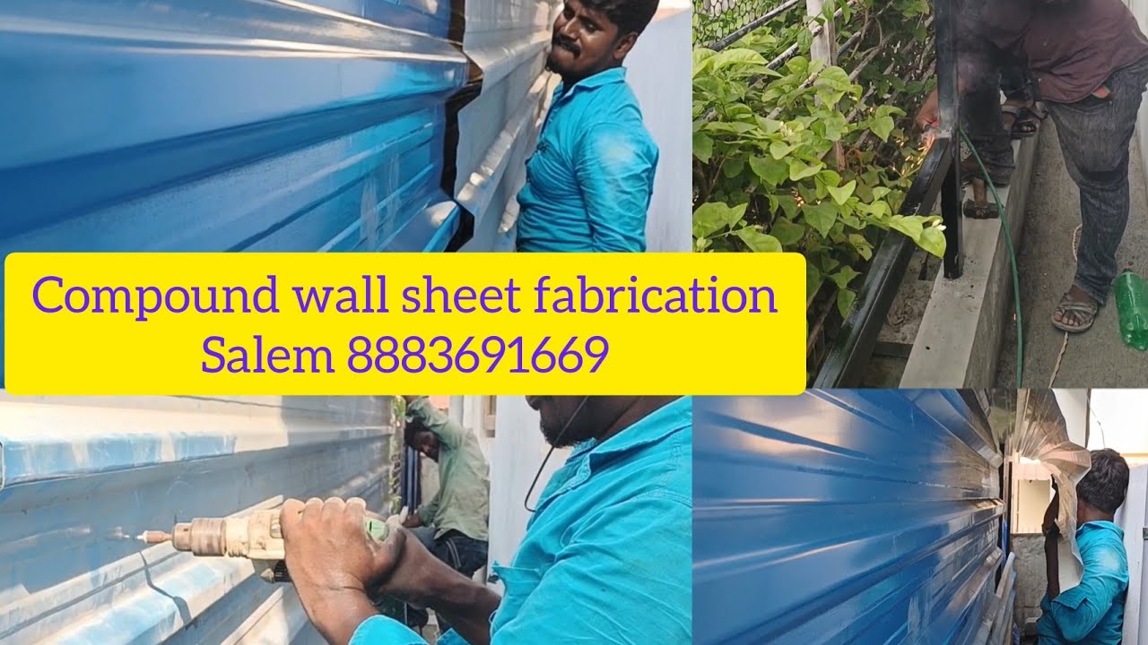 compound wall sheet fabrication Salem #roofing #welding #8883691669 # ...