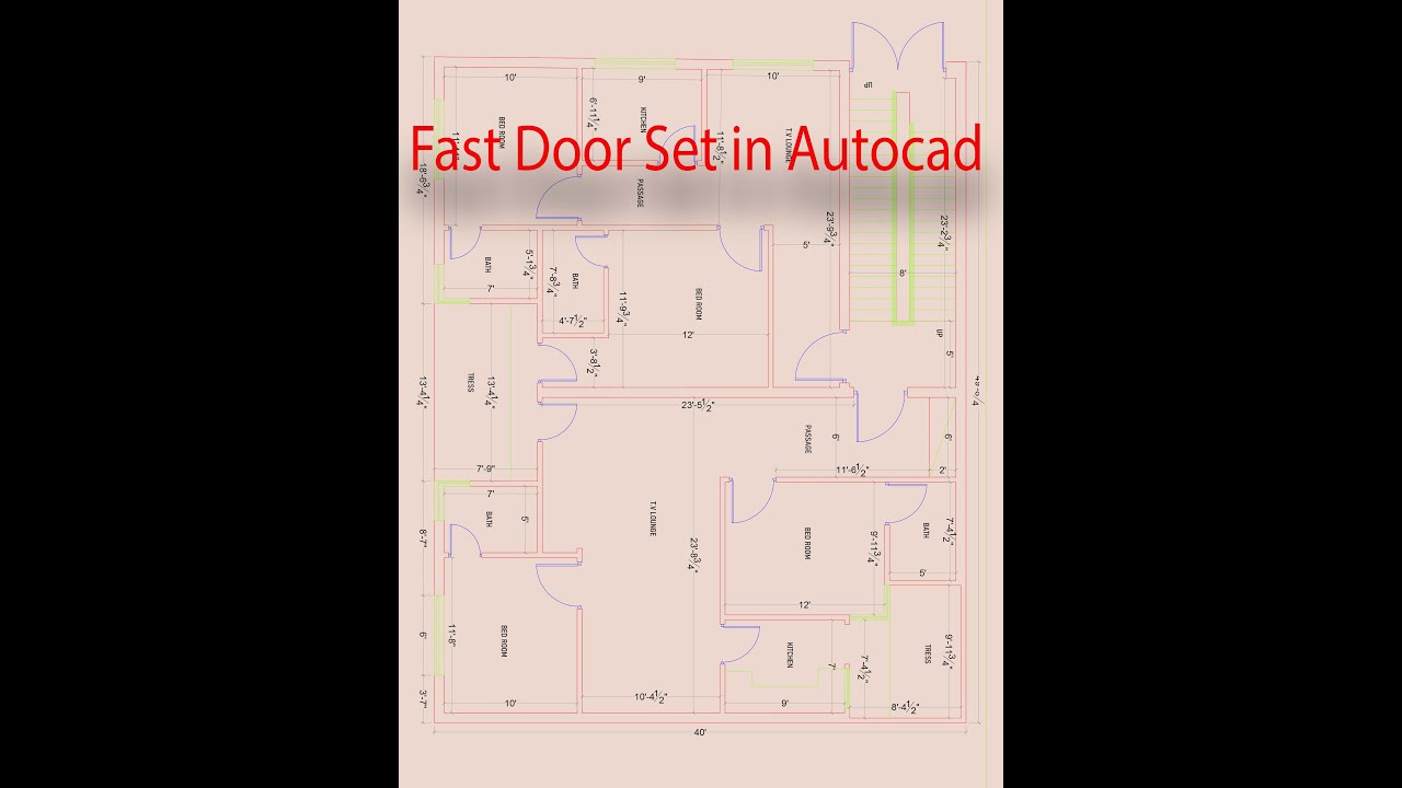 "AutoCAD Fast Doors Tutorial: Speed Up Your Design with Quick Door ...