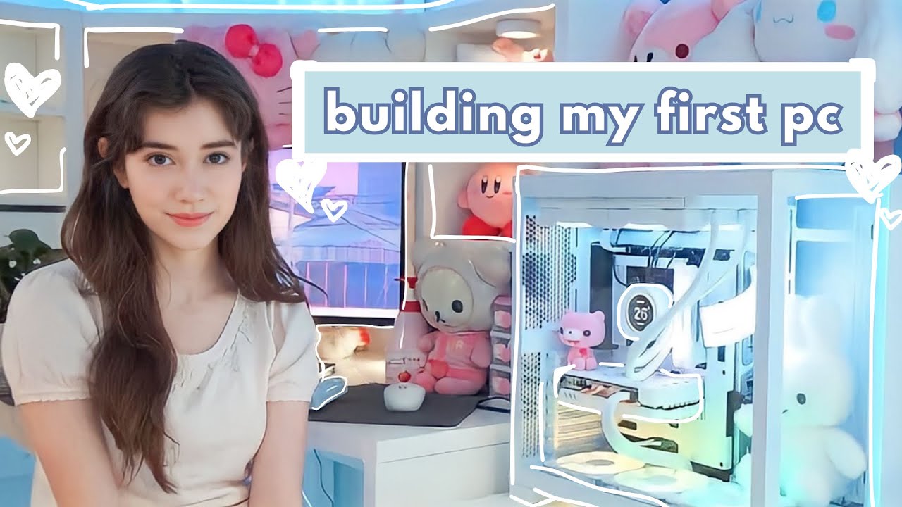 building my first gaming pc ♡ (white aesthetic - Lian Li 011) - YouTube