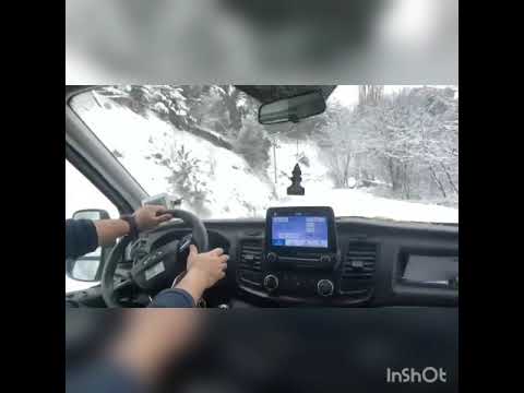 #Ford #Transit 2.0 170ps Karlı köy yolları #Uzunyol vlog sürüş