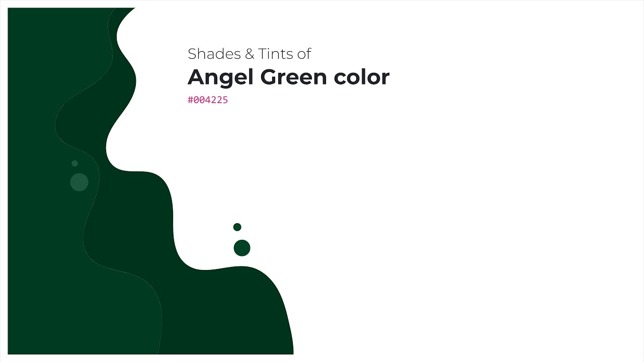 Shades & Tints of Angel Green color #004225 A Warm Green color #003a20 ...