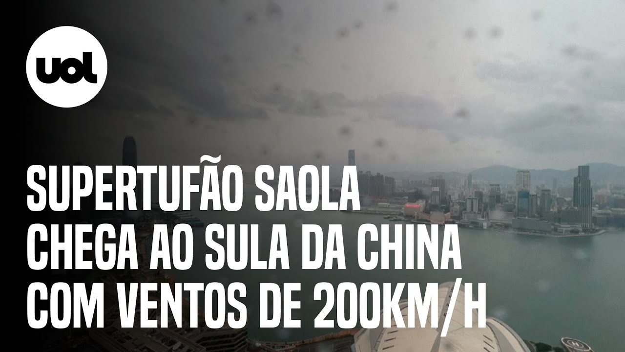 Supertufão Saola na China: Tempestade com ventos de 200 km/h pode ser a ...