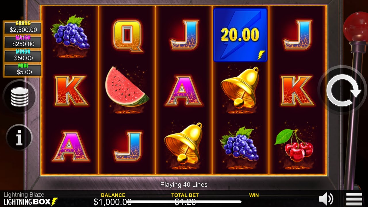 BIG WIN ON LIGHTNING BLAZE!!! / OLG SLOT SESSION - YouTube