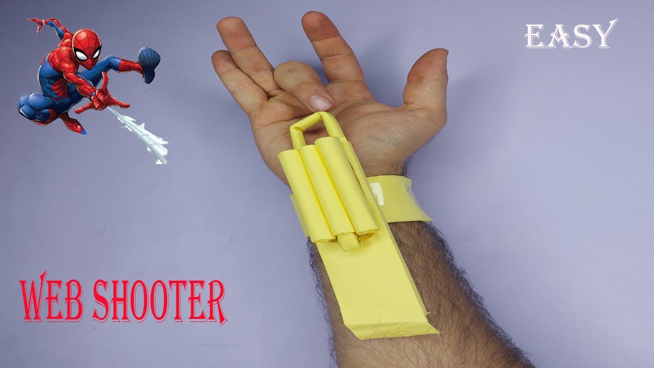 3 FebruaryEasy paper Spider-Man web shooter | Spider-Man web shooter ...