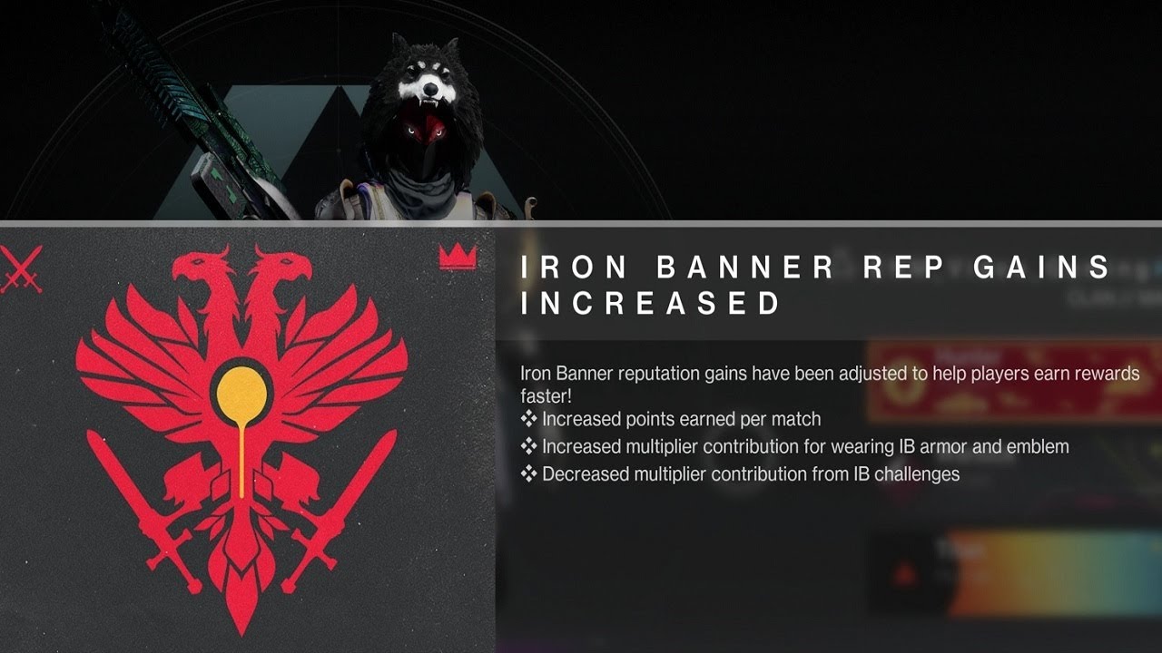 Destiny 2 Season of Seraph Iron Banner Returns with Increase Reputation ...